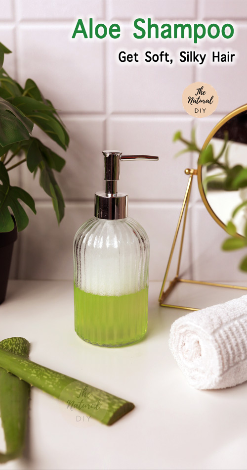 Aloe Shampoo for Rough and Dry Hair - The Natural DIY