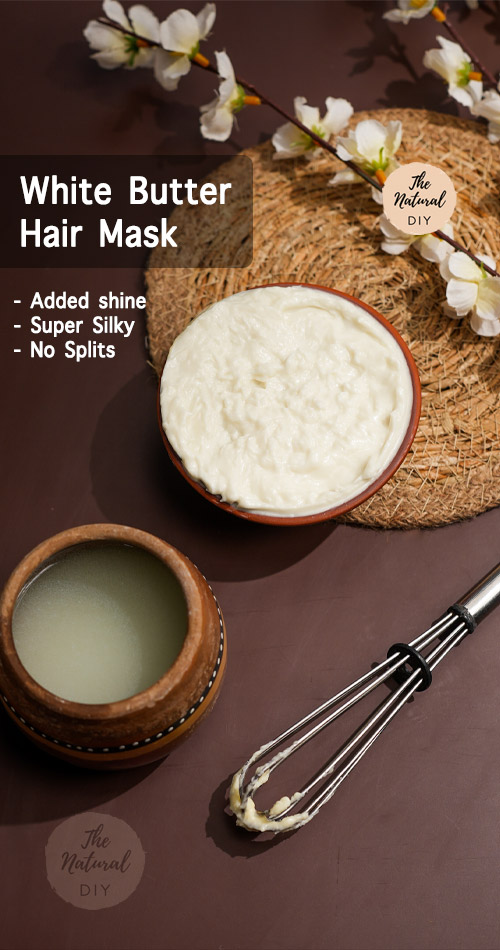 White Butter Hair Mask for Softest Hair - The Natural DIY